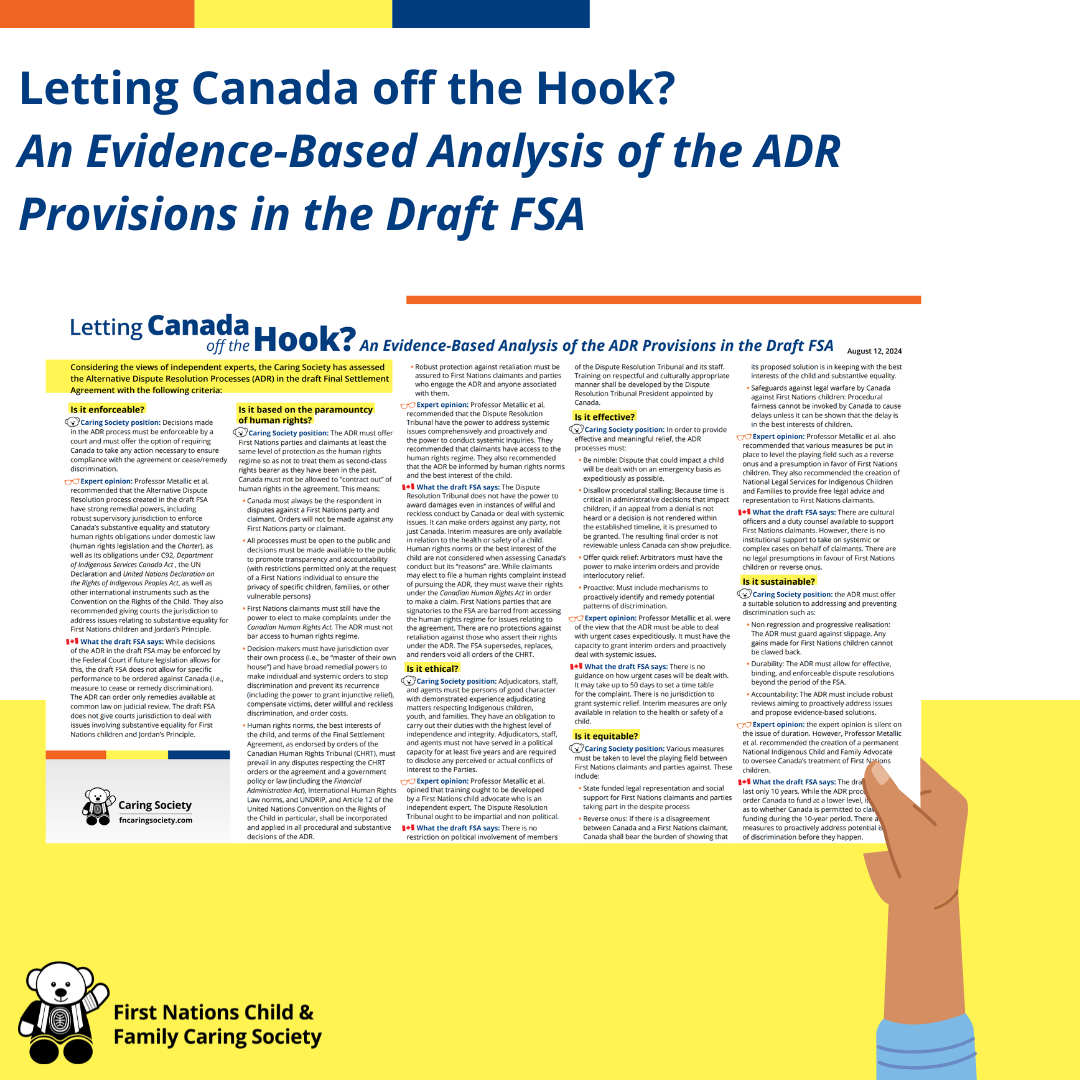 Draft Final Settlement Agreement on the Long-Term Reform of the FNCFS ...